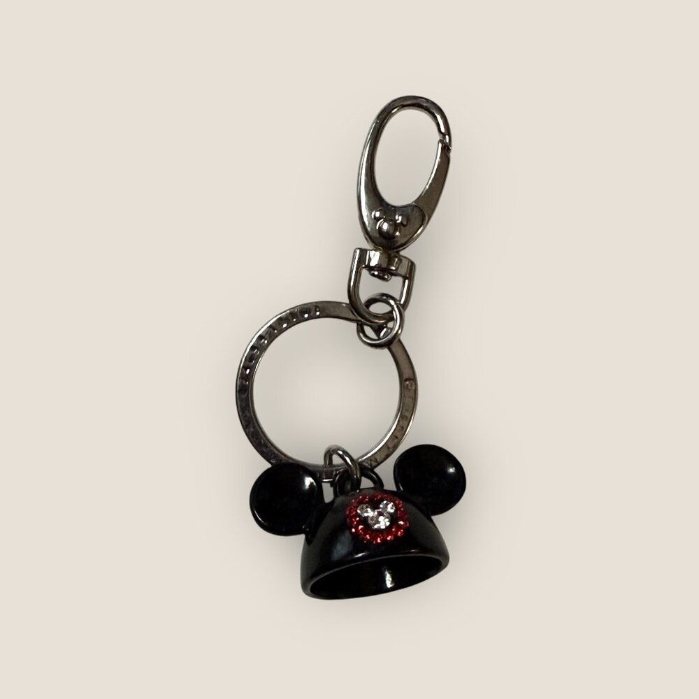 Disney Mickey Mouse Black & Red Crystal Keychain Keyr… - Gem